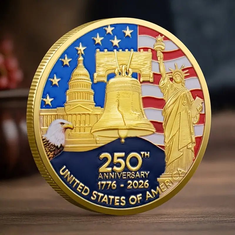 America 250th Anniversary Commemorative Challenge Coin – PatriotDepot.com
