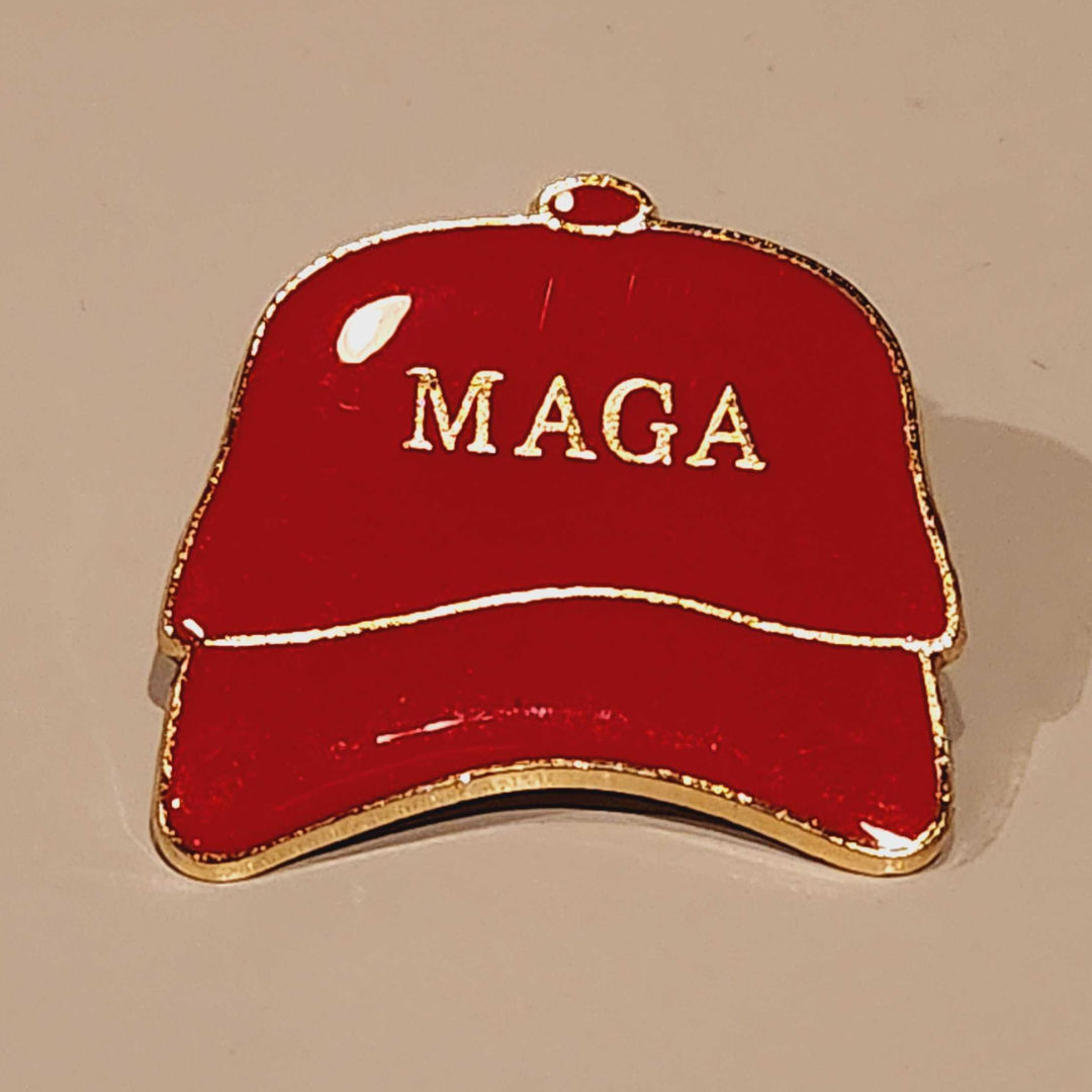 MAGA Red Hat Lapel Pin (Collectors Item) — PatriotDepot.com