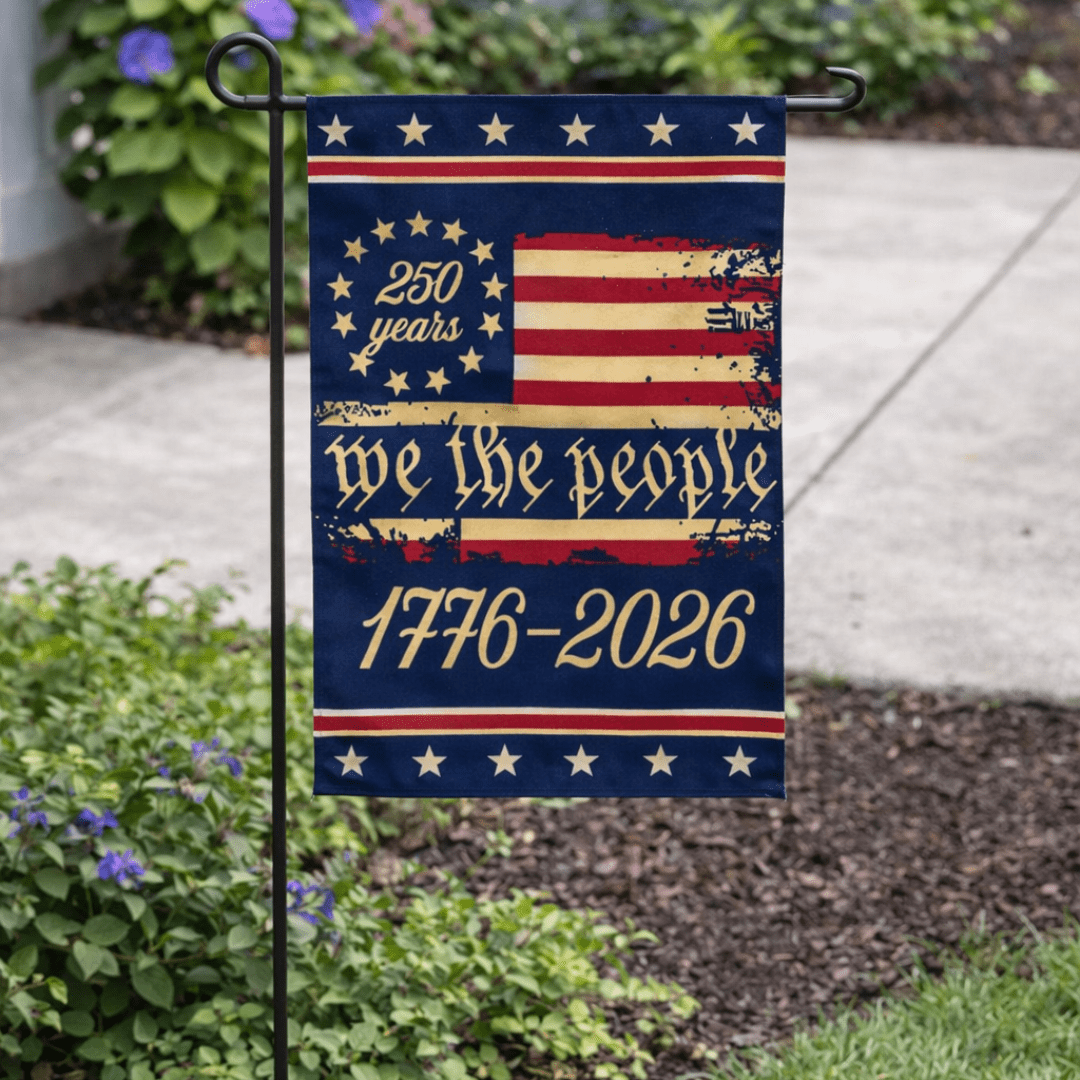 250 Years We The People USA Garden Flag (Double-Sided) – PatriotDepot.com