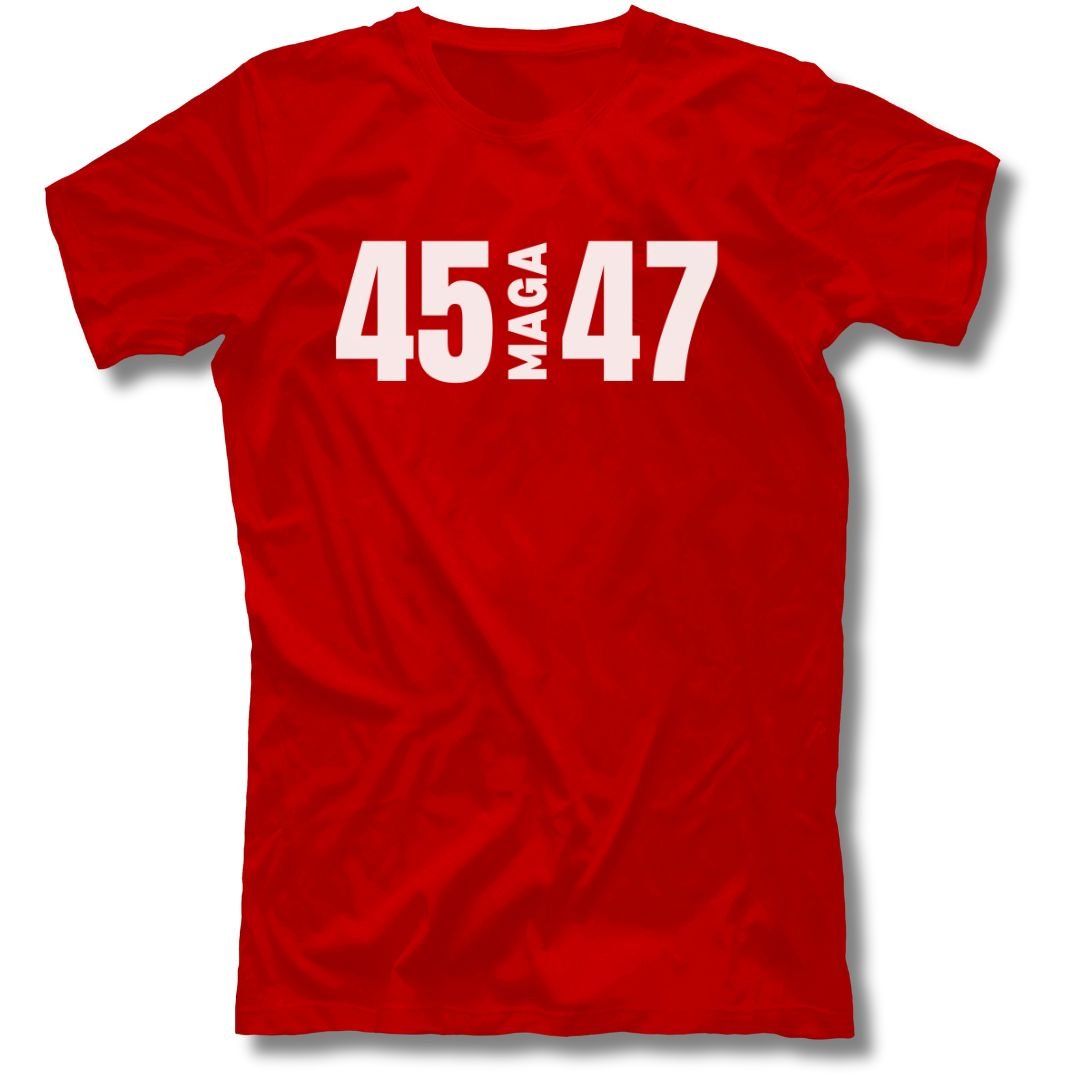 45 MAGA 47 T-Shirt – PatriotDepot.com