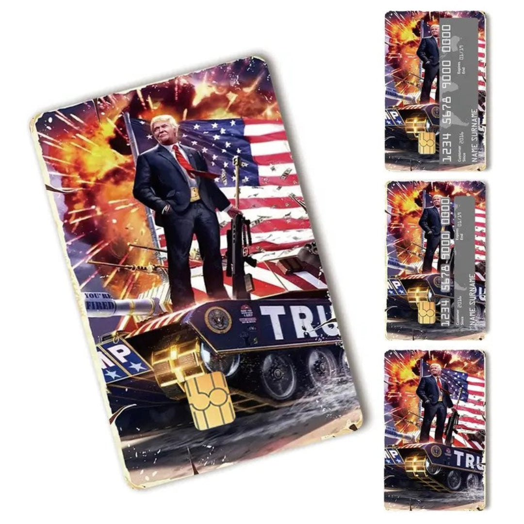 Trump Commander Debit/Credit Card Sticker (4 Pack) — PatriotDepot.com