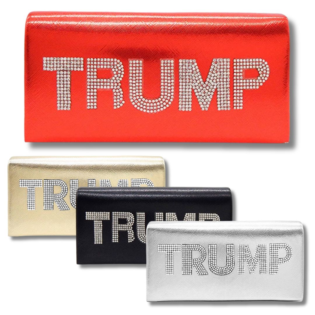 Trump Elegance Studded Clutch Bag (4 Colors) — PatriotDepot.com