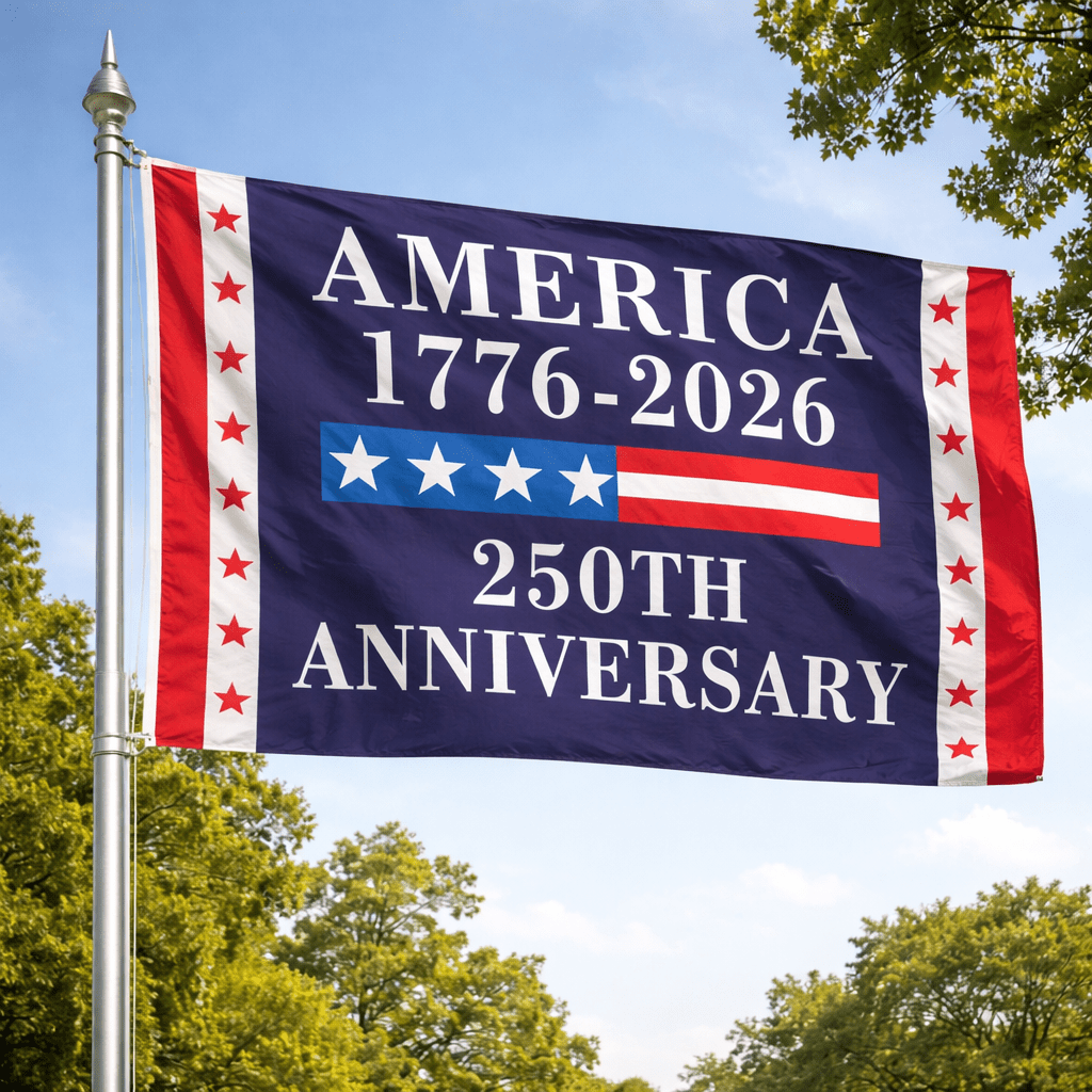 America (1776–2026) 250th Anniversary Commemorative Flag – PatriotDepot.com