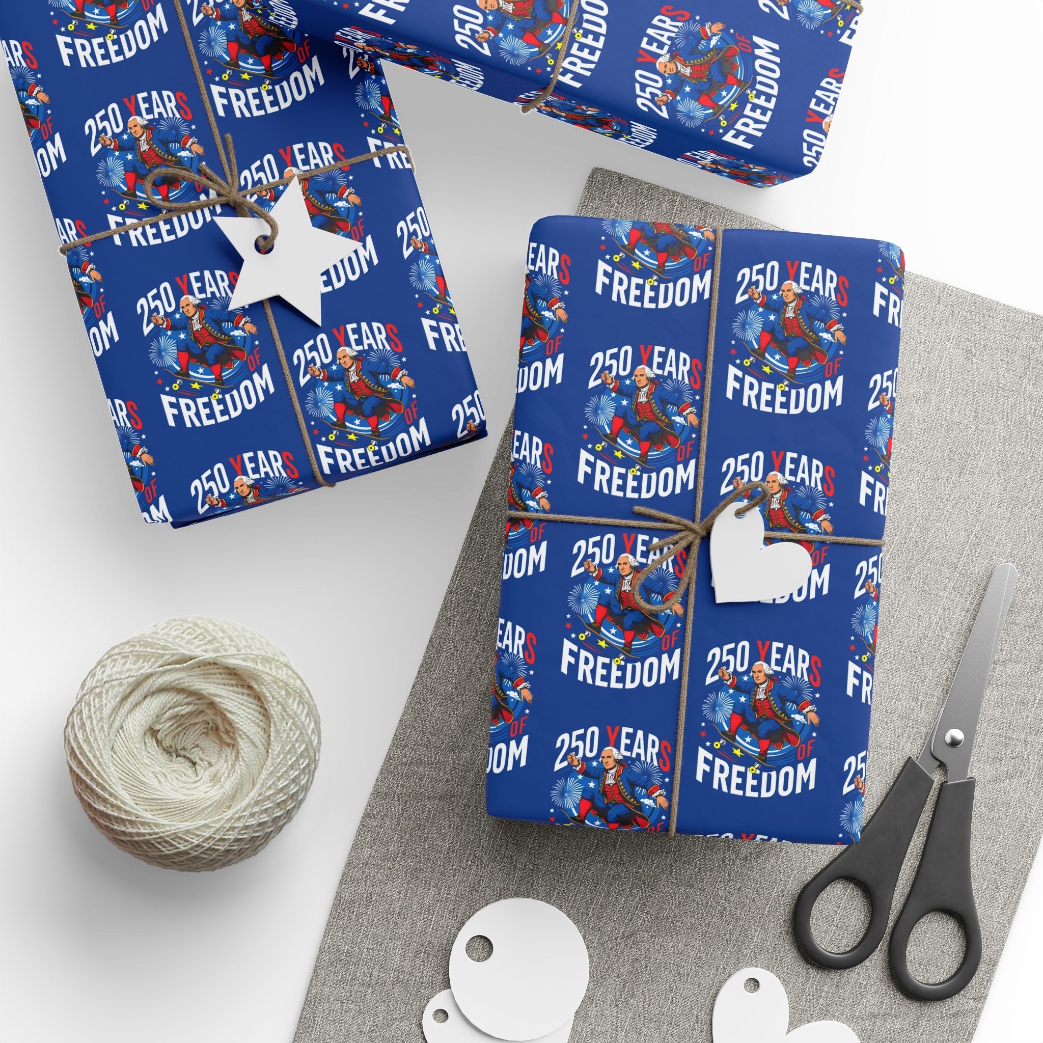America 250th Anniversary Freedom Custom Wrapping Paper Roll ...