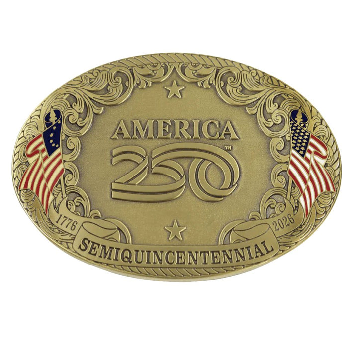 America 250 Belt Buckles | 1776–2026 Patriotic Buckles – PatriotDepot.com