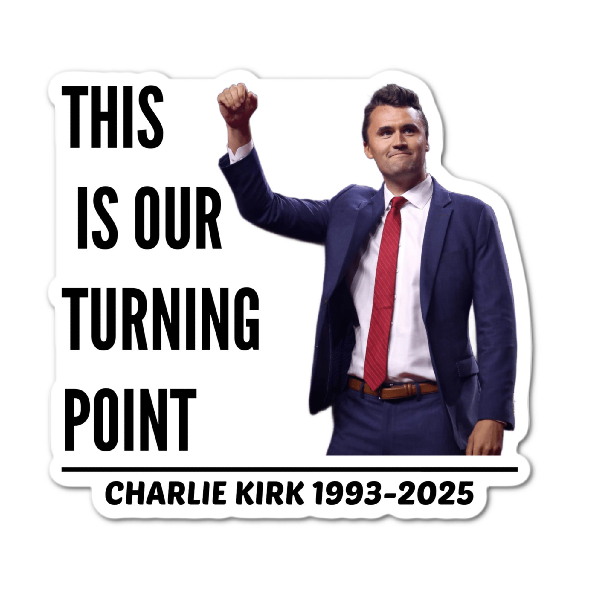 Be the Turning Point” Charlie Kirk Sticker – PatriotDepot.com
