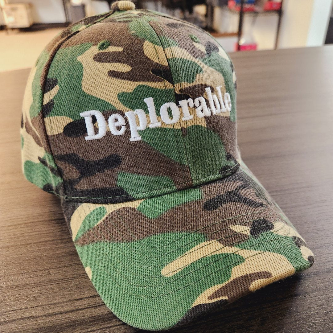 Deplorable Custom Embroidered Hat (Camo) — PatriotDepot.com