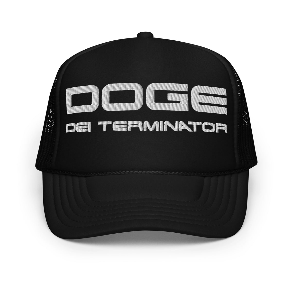 D.O.G.E. DEI Terminator Foam Trucker Hat — PatriotDepot.com