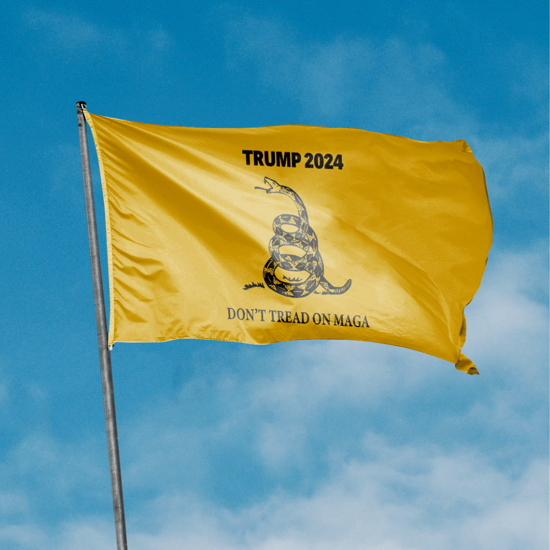 Gadsden Trump 2024 Don't Tread On MAGA 3'x5' Flag – PatriotDepot.com
