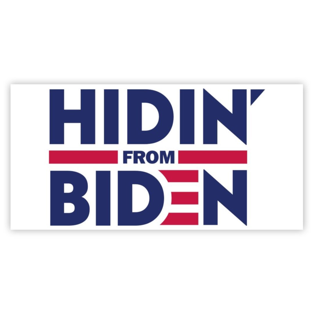 Hidin' From Biden Bumper Sticker – PatriotDepot.com