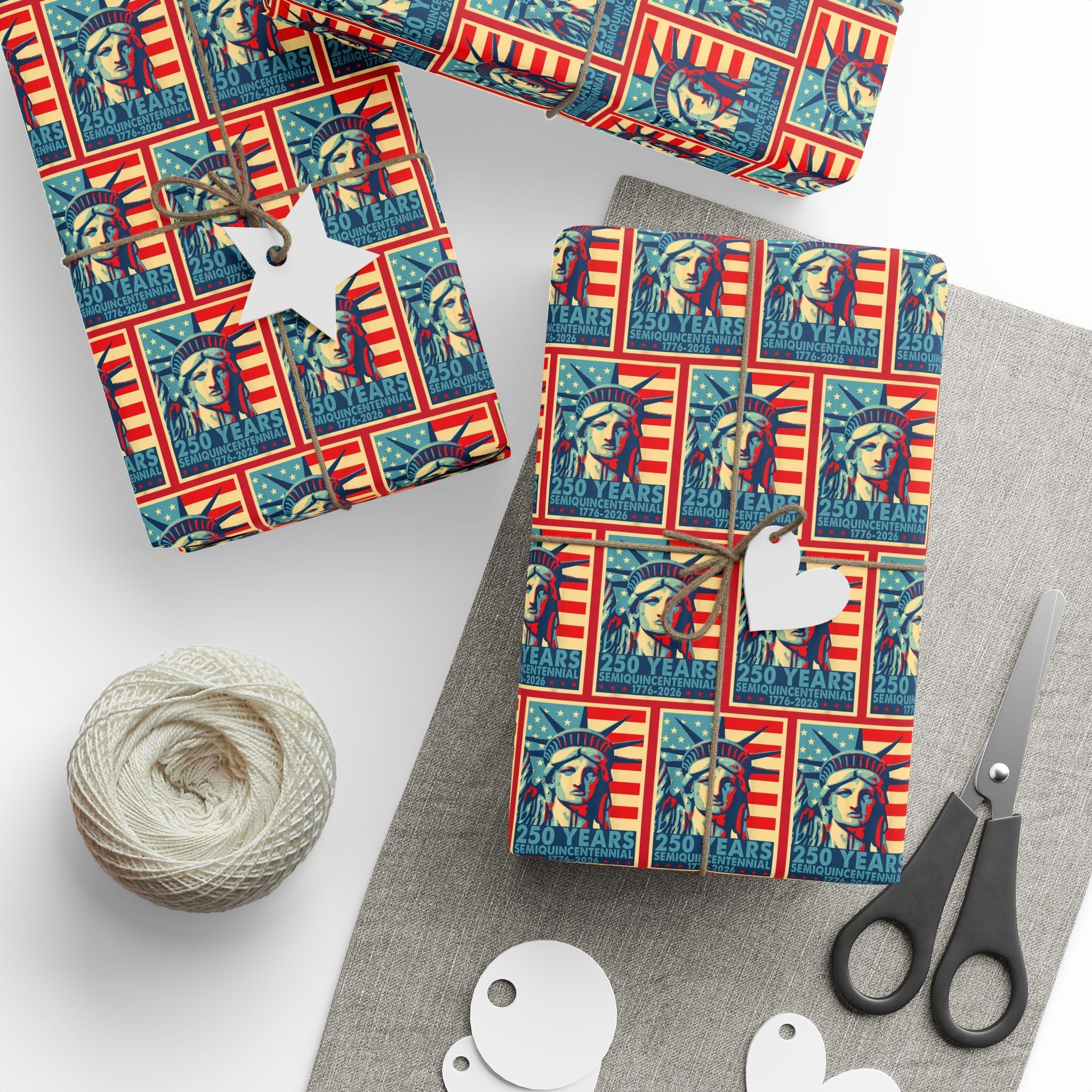 Liberty Semiquicentennial Custom Wrapping Paper Roll – America’s 250th ...