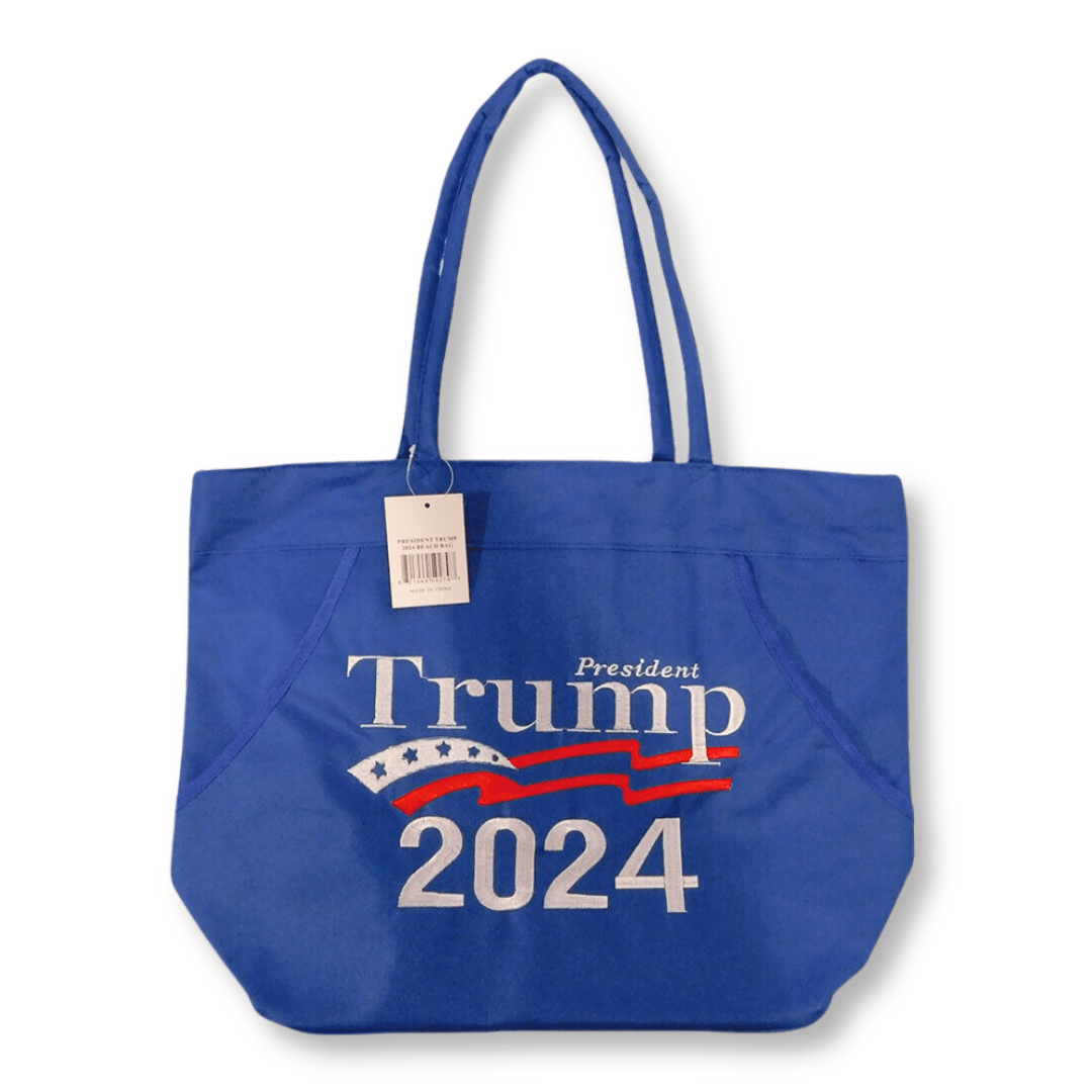 President Trump 2024 Embroidered Heavy Duty Tote Bag – PatriotDepot.com