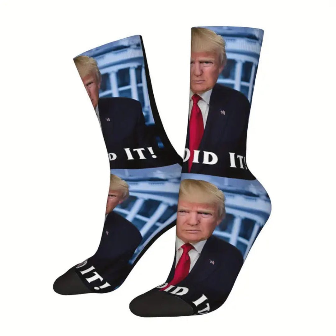 President Trump "We Did It" Knit Socks – PatriotDepot.com
