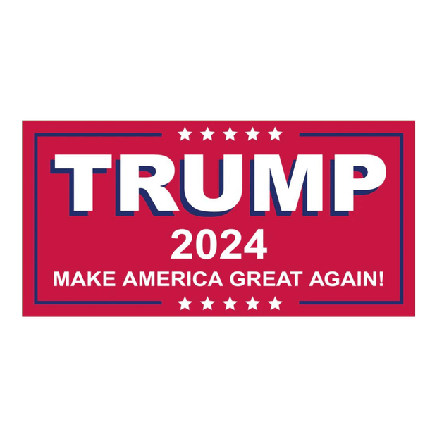 Trump 2024 MAGA Bumper Sticker (Red) – PatriotDepot.com