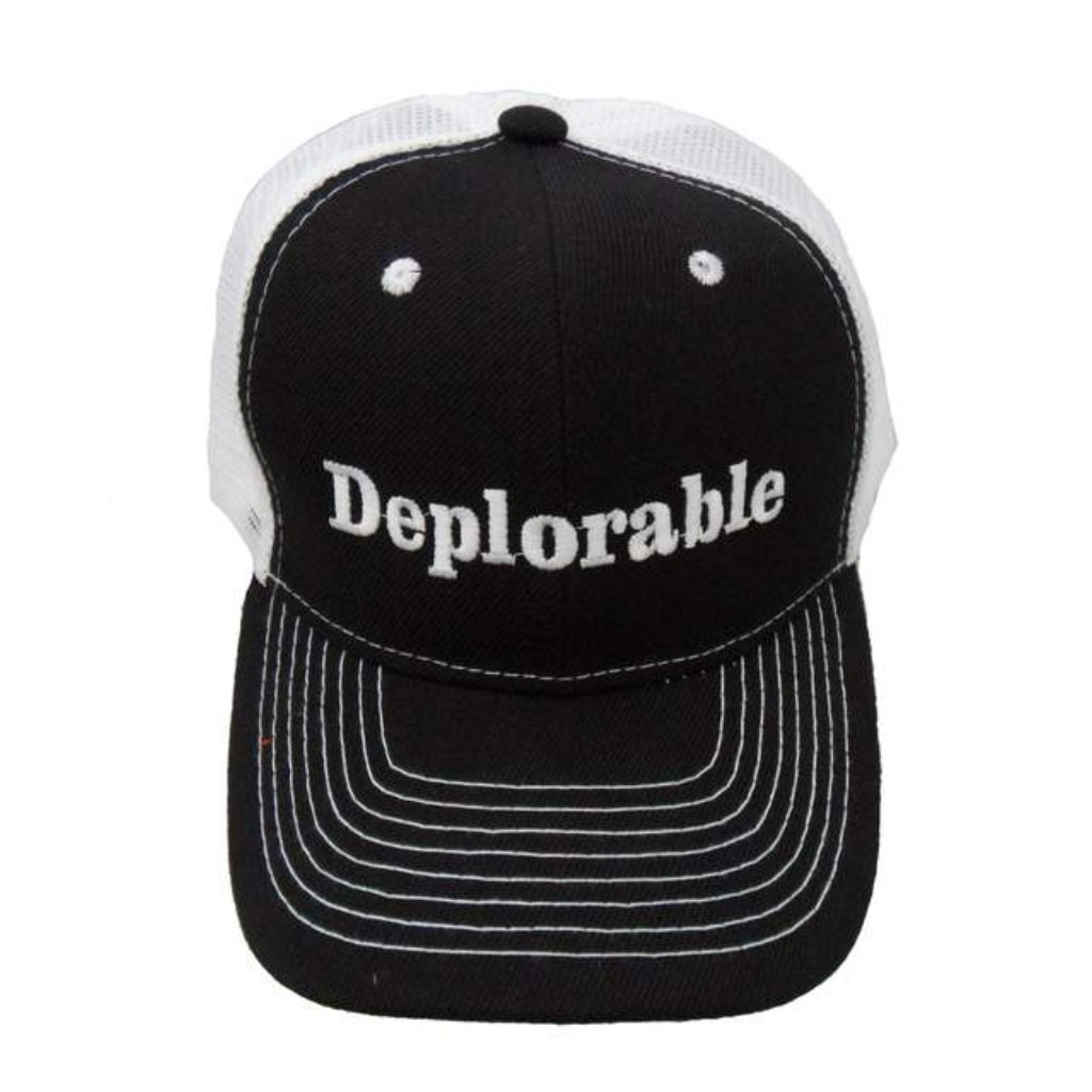 Deplorable Custom Embroidered Trucker Style Hat – PatriotDepot.com