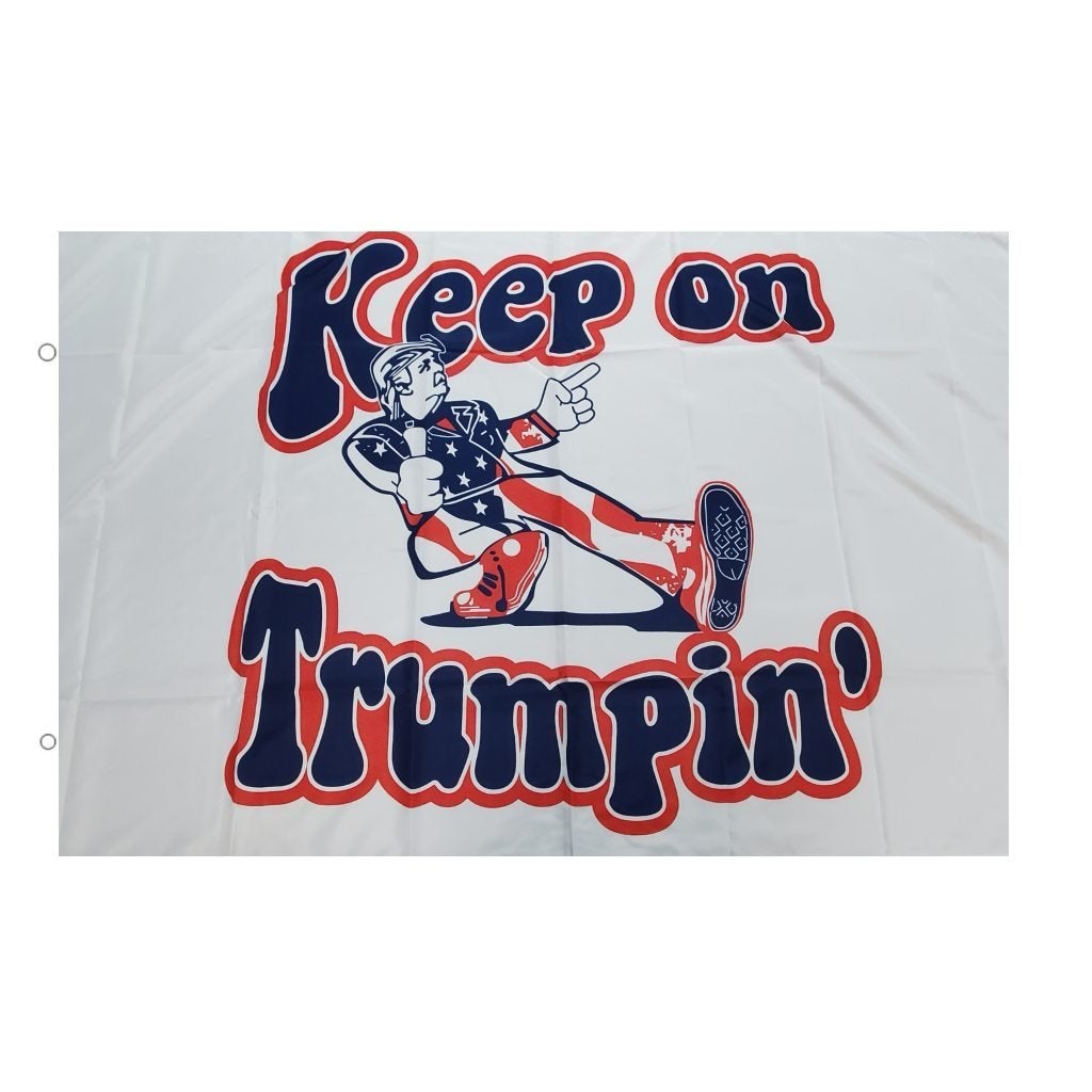 "Keep On Trumpin'" Flag 3' x 5' (Retro-Style) – PatriotDepot.com