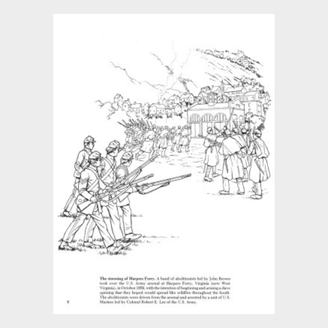 free printable civil war coloring pages